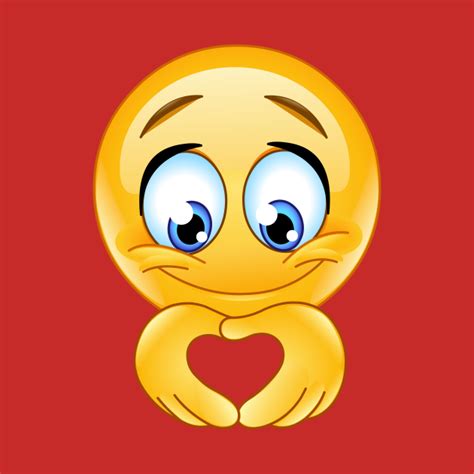Heart Hands Emoji Emoji Pillow TeePublic