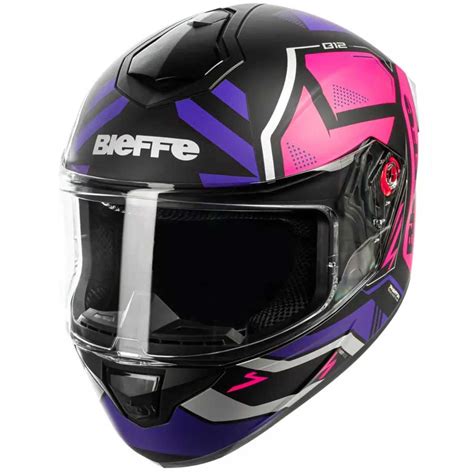 Capacete Fechado Bieffe B Phanton Preto Fosco Rosa Casa Do
