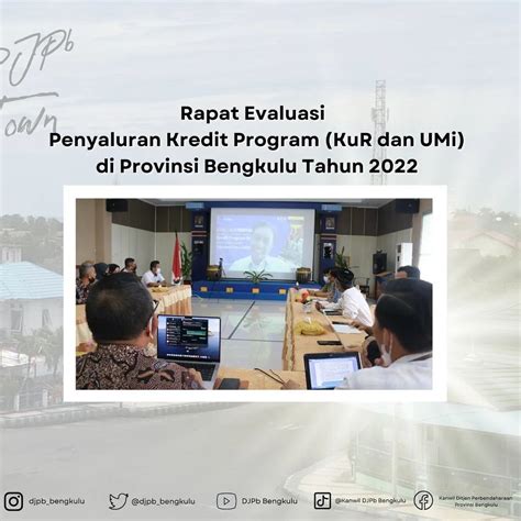 Rapat Evaluasi Penyaluran Kredit Program Kur Dan Umi Provinsi