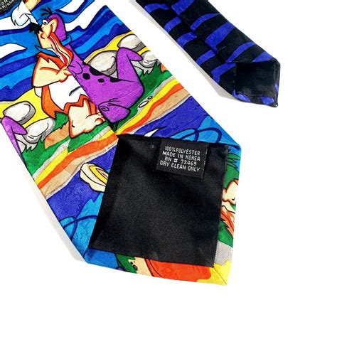 Hanna Barbera Flintstones Fred Dino Mens Necktie Tie Gem