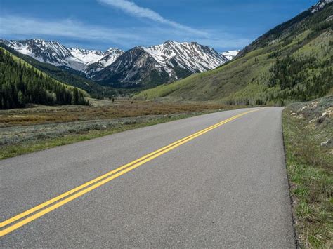 Rural Colorado Snowy Landscape With Aspen Trees