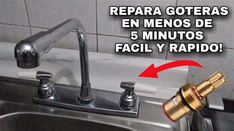 COMO REPARAR LLAVE DE FREGADERO GRIFO YouTube