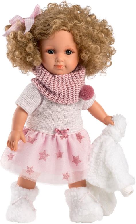 Llorens Pop Elena Met Blond Krullend Haar 35cm Bol