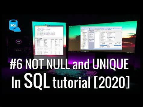 6 NOT NULL And UNIQUE Constraint In SQL With Example 2021 YouTube