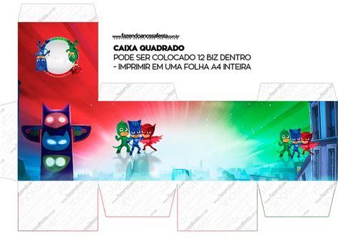Super Héroes en Pijamas Cajas para Imprimir Gratis Ideas y material