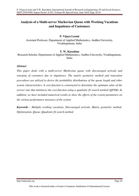 pdf analysis of a multi server markovian queue with working vacations and impatience of customers