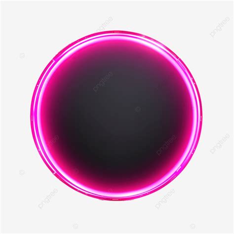 Banner De C Rculo Ondulado Rosa Ne N C Rculo Ondulado De Ne N Png