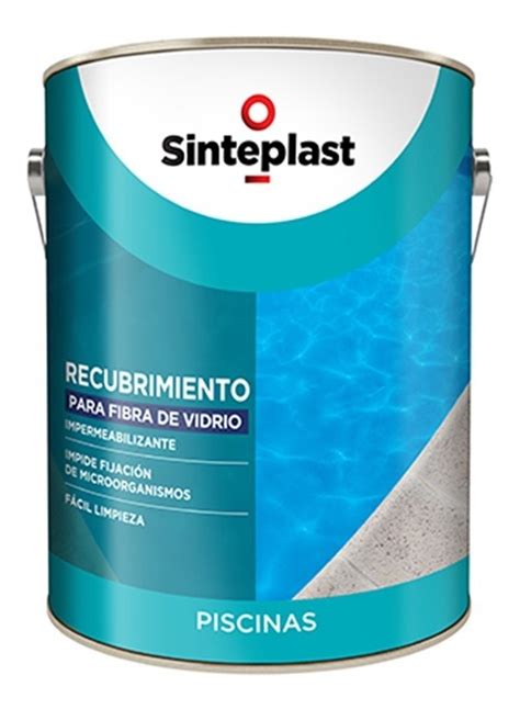 Pintura Para Piletas De Plastico Fibra Sinteplast Lts Color Celeste