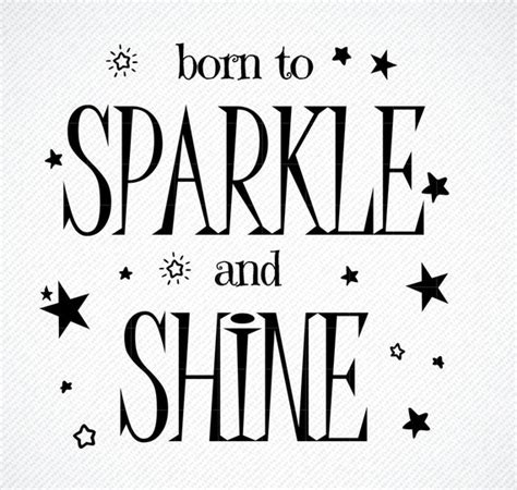 BORN TO SPARKLE And Shine Svg Born To Sparkle And Shine Etsy