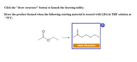 solved click the draw structure button to launch the drawing utility draw the product formed