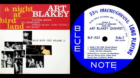 Art Blakey A Night At Birdland Vol 2 Side 2 1954 YouTube