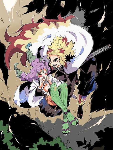 Mitsuri Kanroji Kyojuro Rengoku Hashira Demon Slayer Kimetsu No