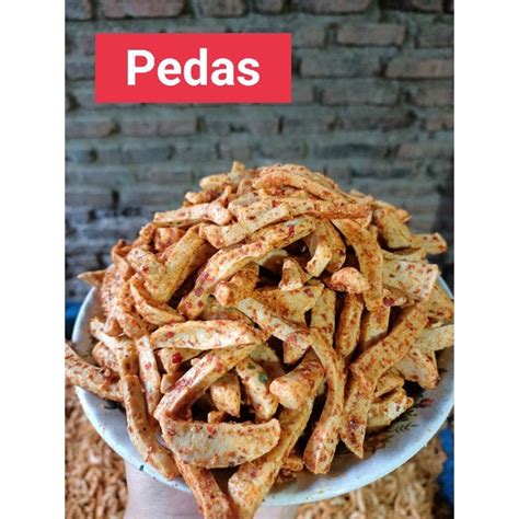 Jual Basreng Viral Kemuning 250gr Pedas Daun Jeruk Shopee Indonesia