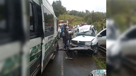 Aparatoso accidente de tránsito en la vía al mar dejó múltiples heridos