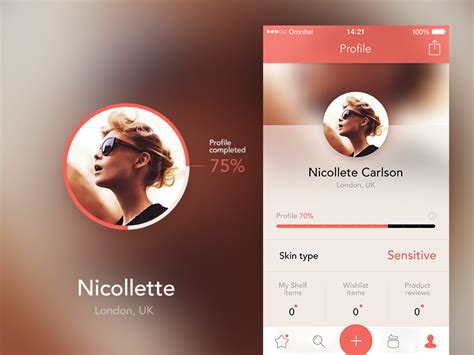android profile screen ui design inspiration onaircode