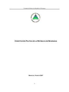 CONSTITUCIÓN POLÍTICA DE LA REPÚBLICA DE ICARAGUA constituci 211 n