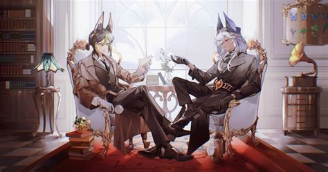 Tighnari And Cyno Genshin Impact Drawn By To E Danbooru