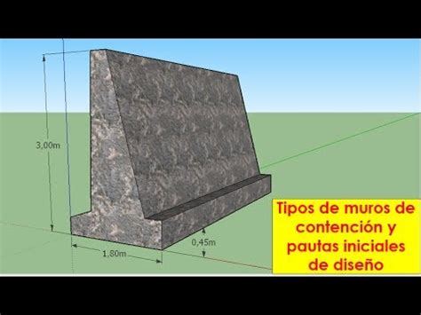 Muros de contención Tipos y su dimensionamiento YouTube