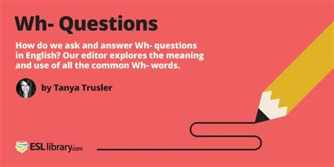 Ellii Formerly Esl Library On Twitter How Do We Ask And Answer Wh
