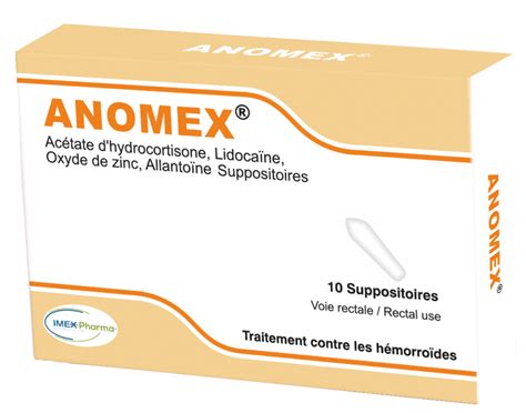 ANOMEX SUPPOSITORIE IMEX Pharma