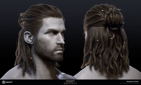 Artstation Alexios Hair Assassins Creed Odyssey Stephanie Chafe Assassins Creed Artwork
