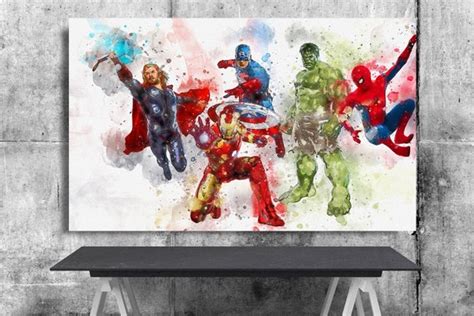 Thor Iron Man Captain America Hulk Spider Man Avengers Etsy