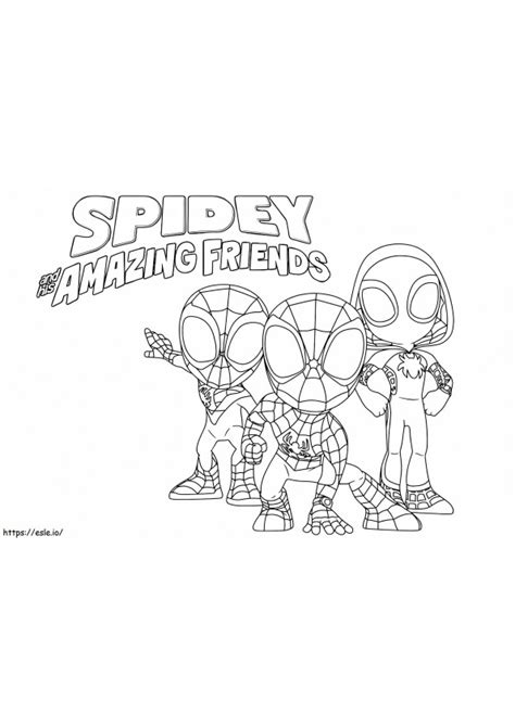 Spidey y sus increíbles amigos imprimibles para colorear