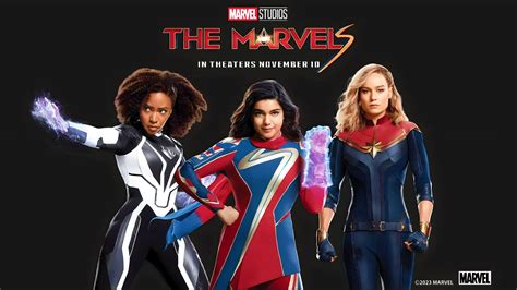 The Marvels Kamala Khan Carol Danvers And Monica Rambeau Marvel S
