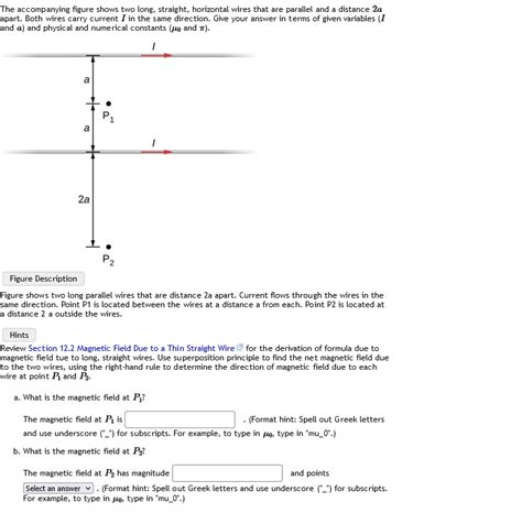 Solved The Accompanying Figure Shows Two Long Straight