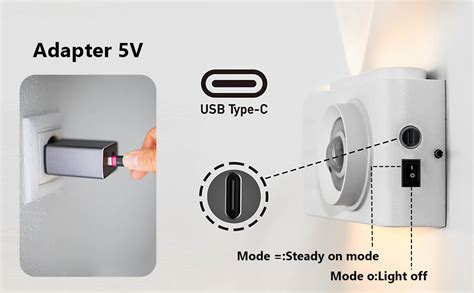 ACMHNC Lampe Murale Sans Fil Applique Murale Interieur avec Détecteur