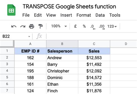 How To Use The TRANSPOSE Google Sheets Formula Sheetgo Blog