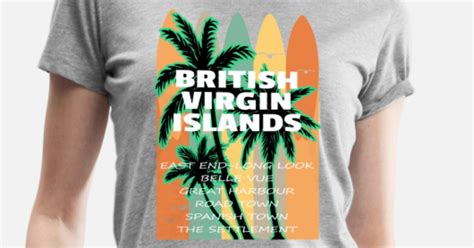 Bvi Towns Of The British Virgin Islands Women S Premium T Shirt