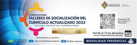 Talleres de Socialización del Currículo Actualizado 2023 1ra Fase