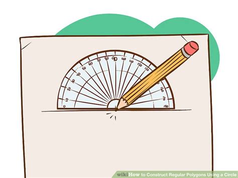 how to construct regular polygons using a circle with pictures