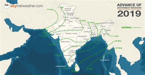Southwest Monsoon Current Map