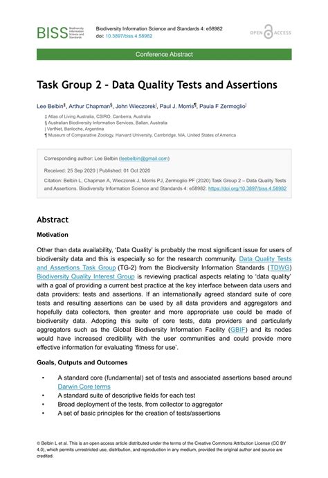 pdf task group 2 data quality tests and assertions
