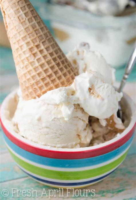 No Churn Peanut Butter Ripple Ice Cream