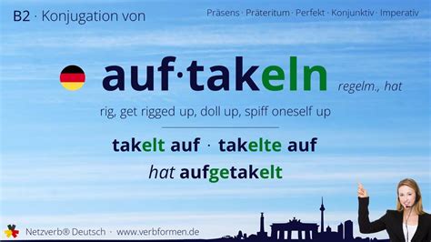 Konjugation Verb Auftakeln Regelm Hat Alle Zeitformen