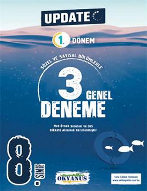 Okyanus Yayınları 8 Sınıf LGS 1 Dönem Update 3 Genel Deneme Komisyon