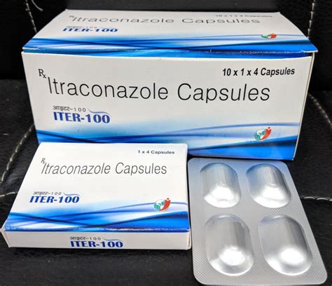 100 Mg Itraconazole Capsules Salvus Pharma At Rs 800 Box In Sas Nagar