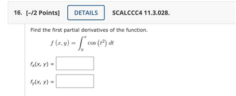 solved find the first partial derivatives of the function