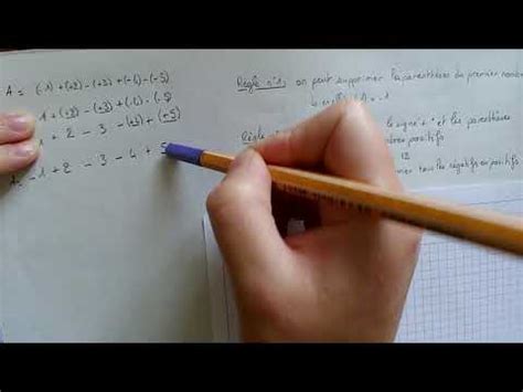 Simplification D Criture Nombres Relatifs Youtube