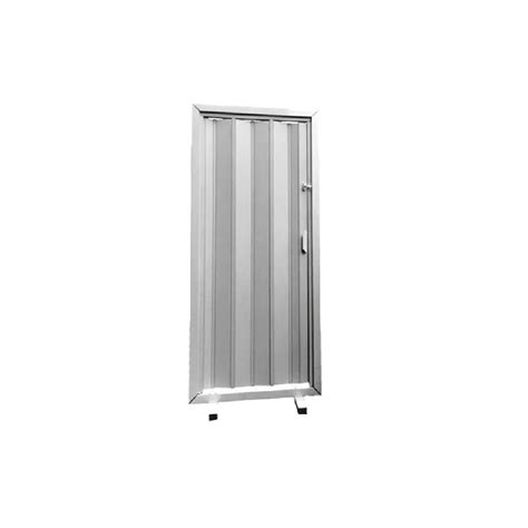 Porta Sanfonada Cinza Pvc X Cm Plasflex Mercad O Lojista