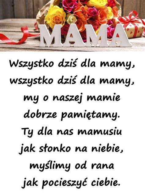 Wierszyk Dla Mamy Krotki Wierszyk Na Dzien Mamy 2021 Dla Tesciowej
