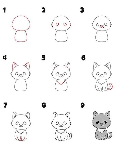 Comment Dessiner Un Chat Simple Dessin Facile