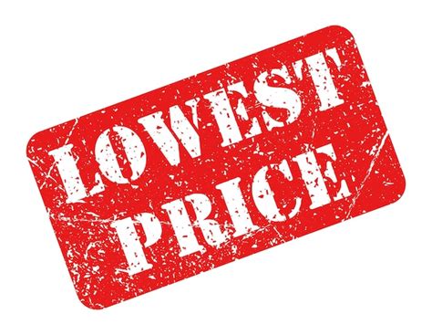 Premium Vector Lowest Price Red Stamp Grunge Isolated