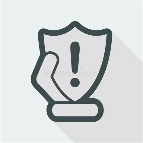 Icono Del Escudo De La Protecci n Ilustración del Vector Ilustración