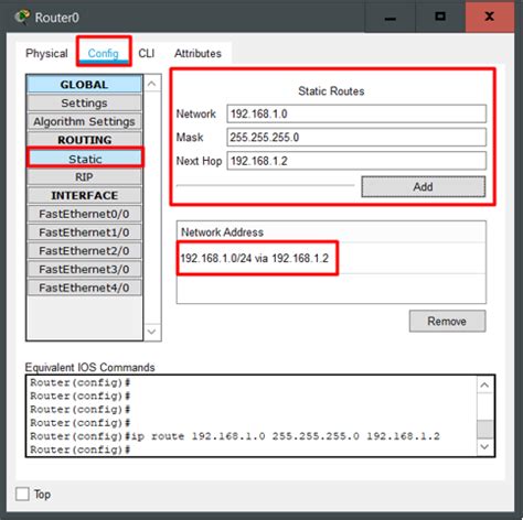 Cara Konfigurasi Static Routing Pada Perangkat Cisco Di Cisco Packet Tracer