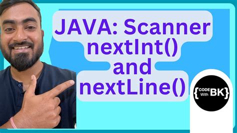 Scanner Nextint And Nextline Java English Youtube