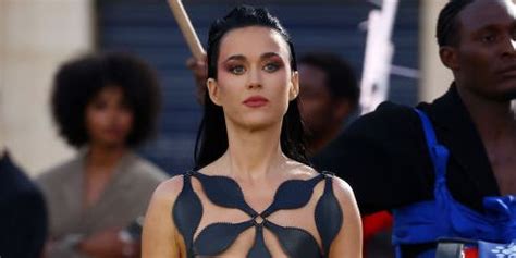Katy Perry Is Totally Naked Under A Barely There Geometric Cut Out